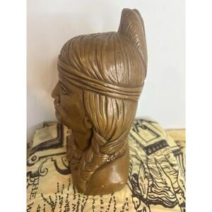 Design | Vintage American Indian Bust Chalkware Statue | Poshmark